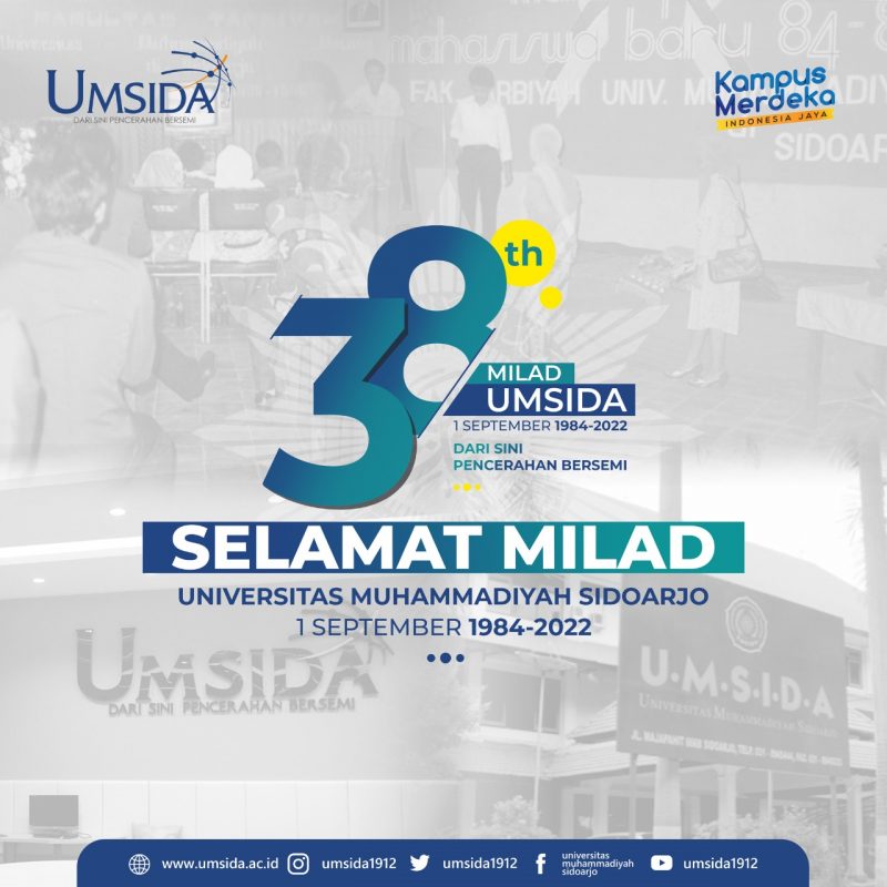 Milad ke-38 Umsida Bertabur Ucapan Selamat