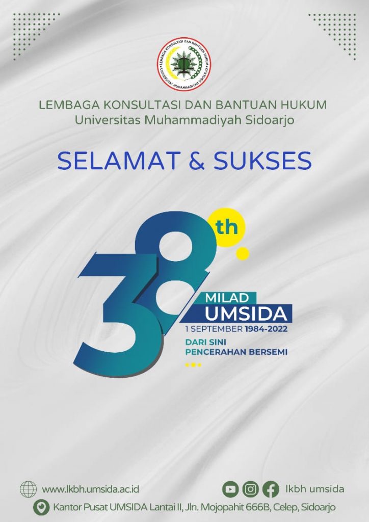 Milad ke-38 Umsida Bertabur Ucapan Selamat