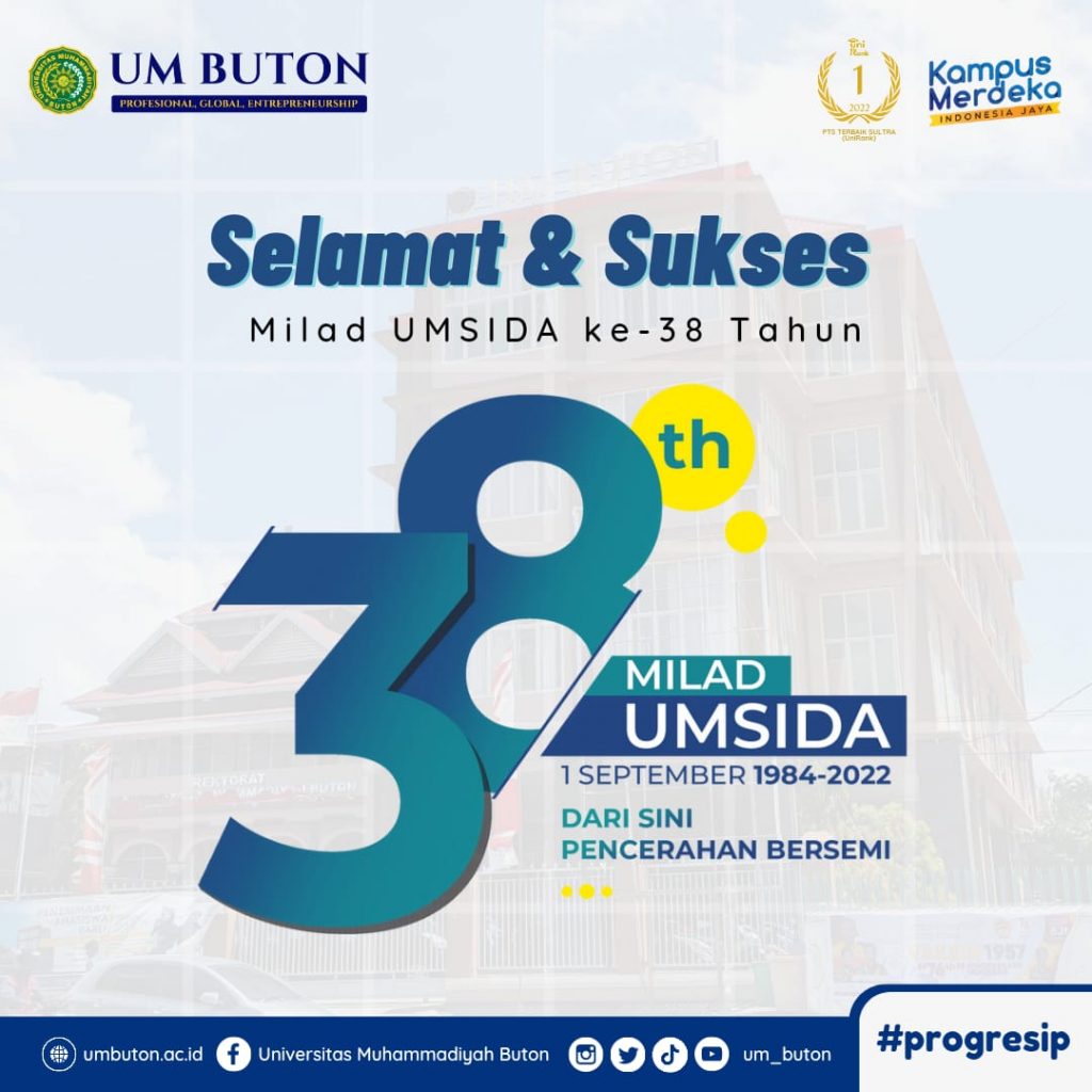 Milad ke-38 Umsida Bertabur Ucapan Selamat