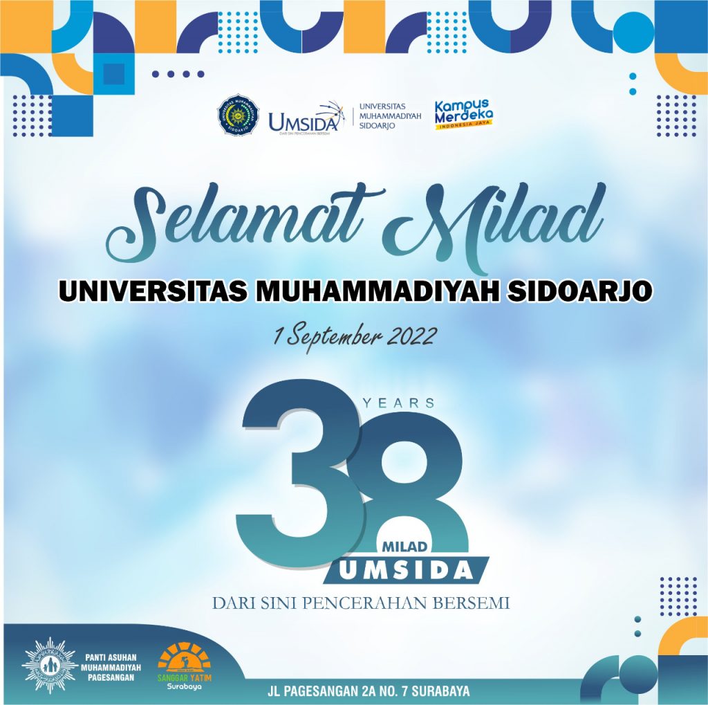 Milad ke-38 Umsida Bertabur Ucapan Selamat