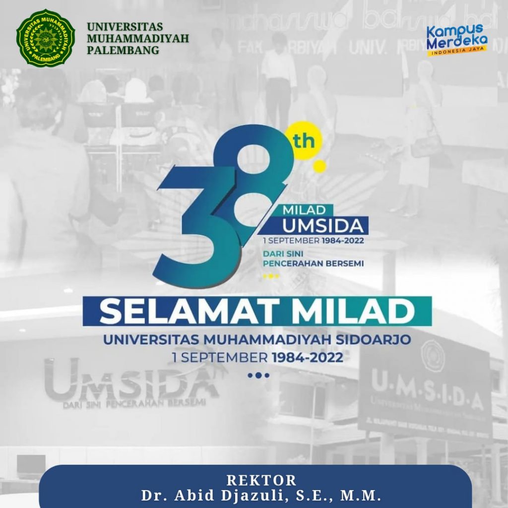 Milad ke-38 Umsida Bertabur Ucapan Selamat