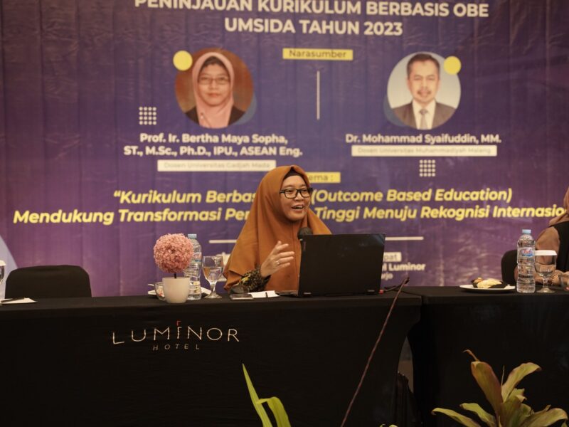 Workshop Peninjauan Kurikulum Berbasis OBE Umsida Tahun 2023