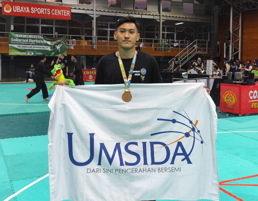 Mahasiswa Umsida Raih Perunggu di Pomprov III Jatim, Dislokasi Tangan Kanan Jadi Motivasi